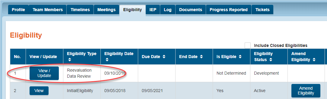 Reevaluation Data Review Process